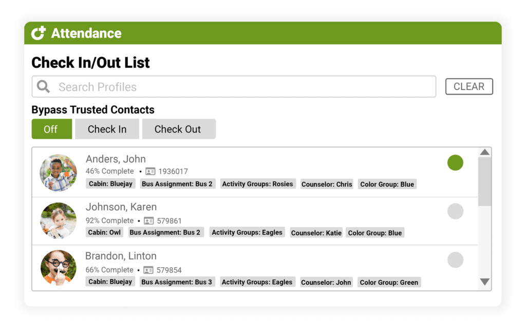 Electronic Health Record System for Camps and Youth Programs