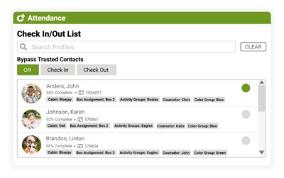 Electronic Health Record System for Camps and Youth Programs