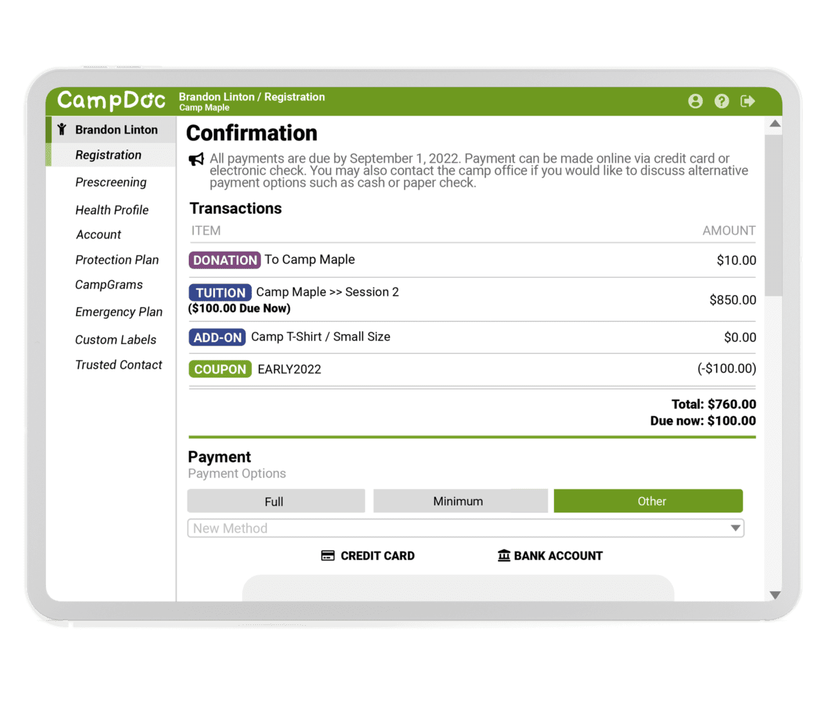 CampDoc: Best Camp Registration Software for Youth Programs
