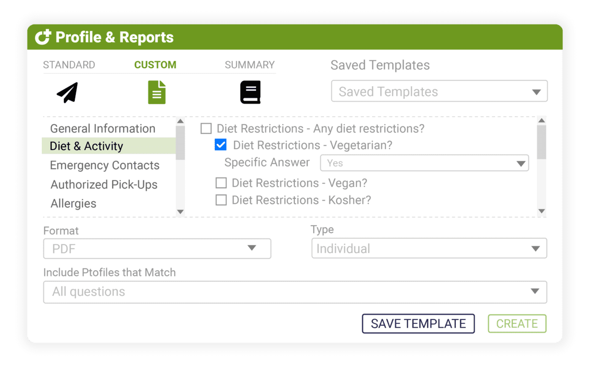 Electronic Health Record System for Camps and Youth Programs